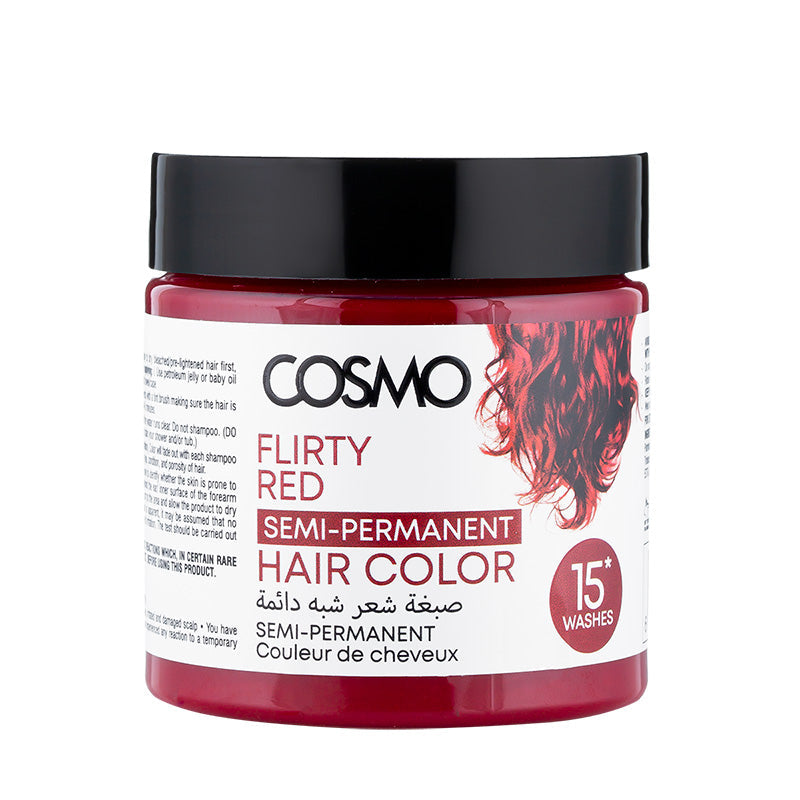 FLIRTY RED SEMI PERMANENT HAIR COLOR CREAM 120G