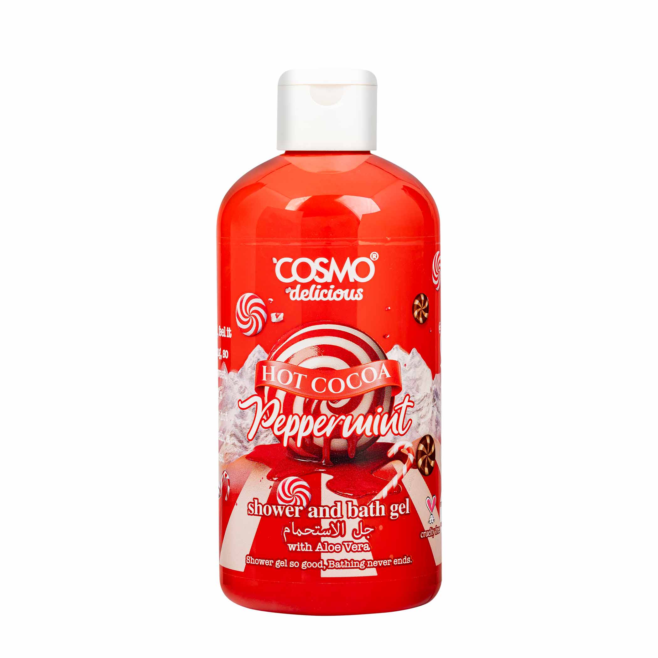 Delicious Hot Cocoa Peppermint Shower & Bath Gel